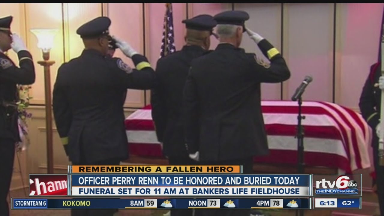 Video: City begins procession for fallen IMPD officer Perry Renn's ...