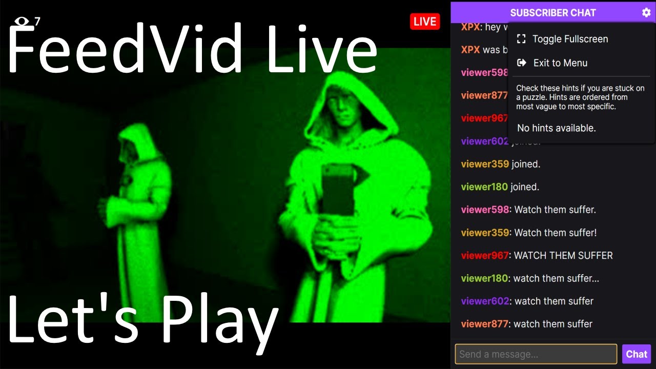 FeedVid Live | Horror Game Let's Play - YouTube