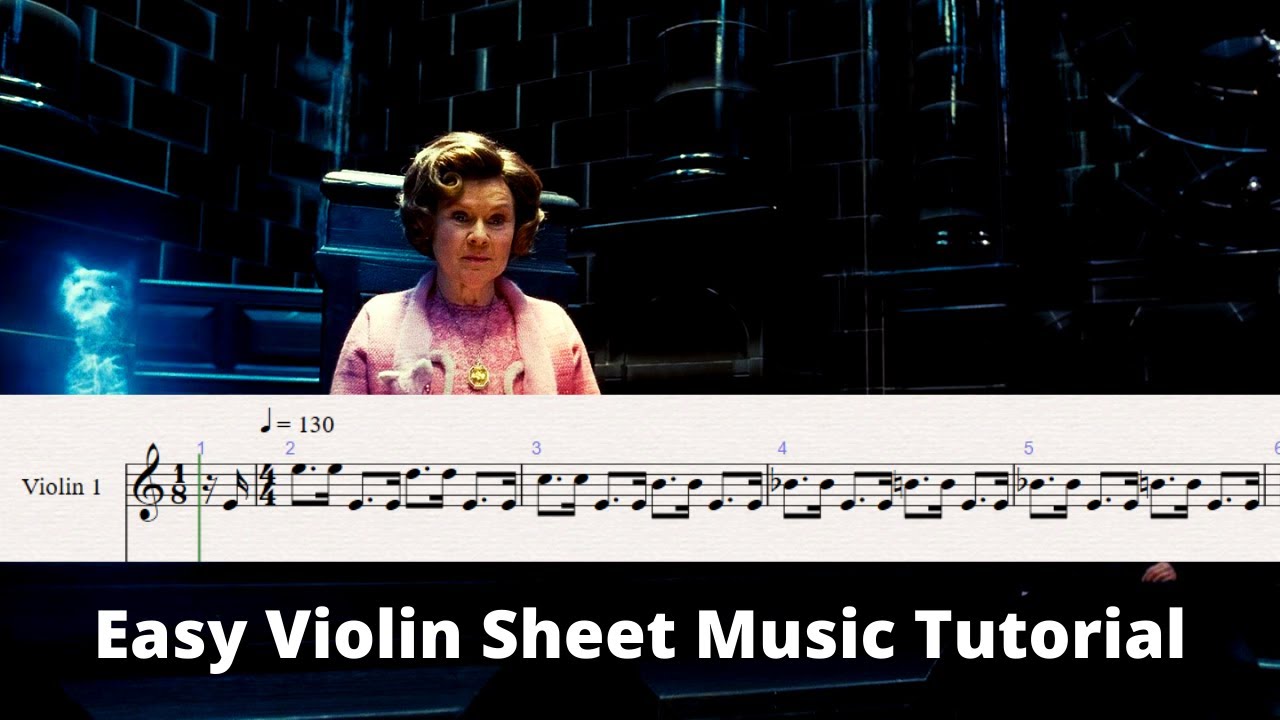 HARRY POTTER PROFESSOR UMBRIDGE THEME - Easy Violin Sheet Music Notes ...