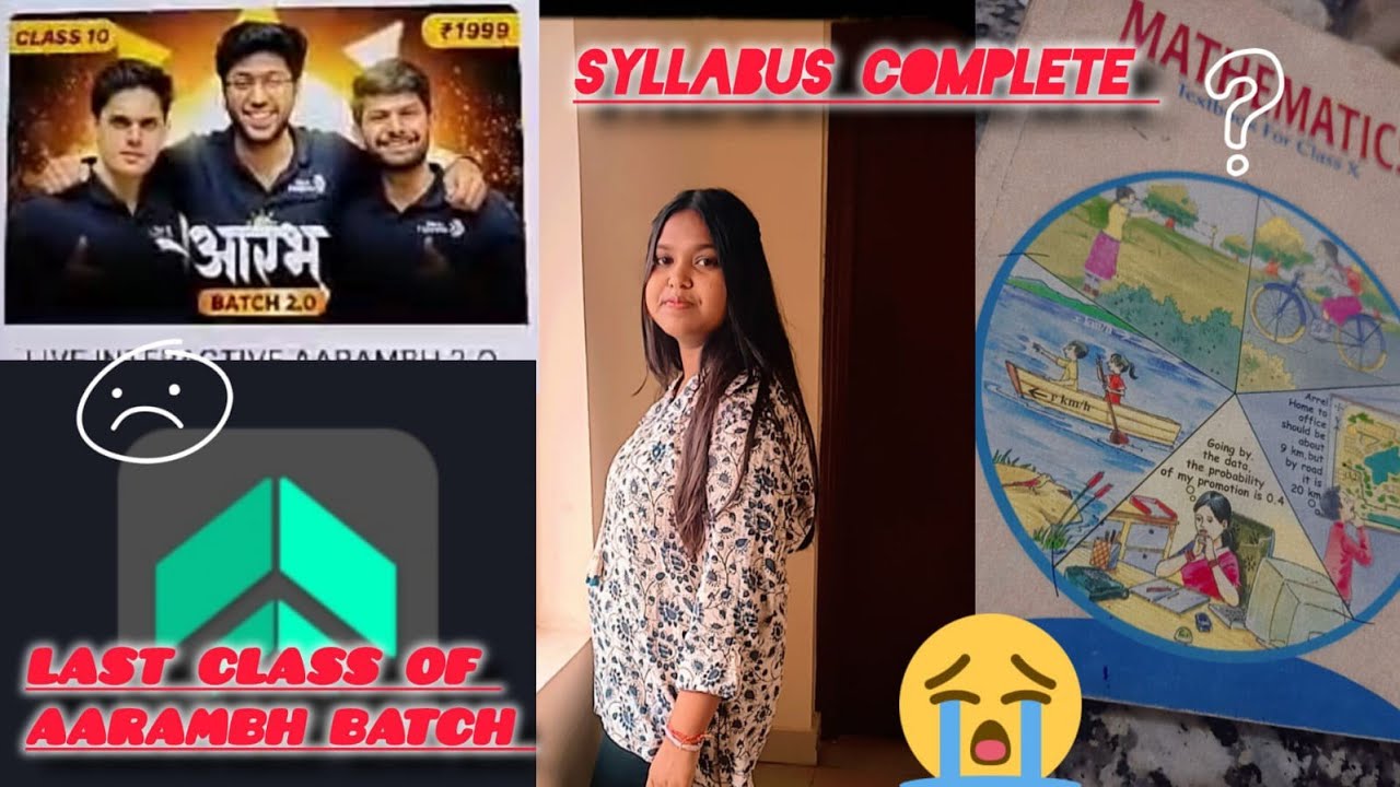 Last class of aarambh batch/last class of shobhit nirwan/A day in my as a cbse 10th grader ...