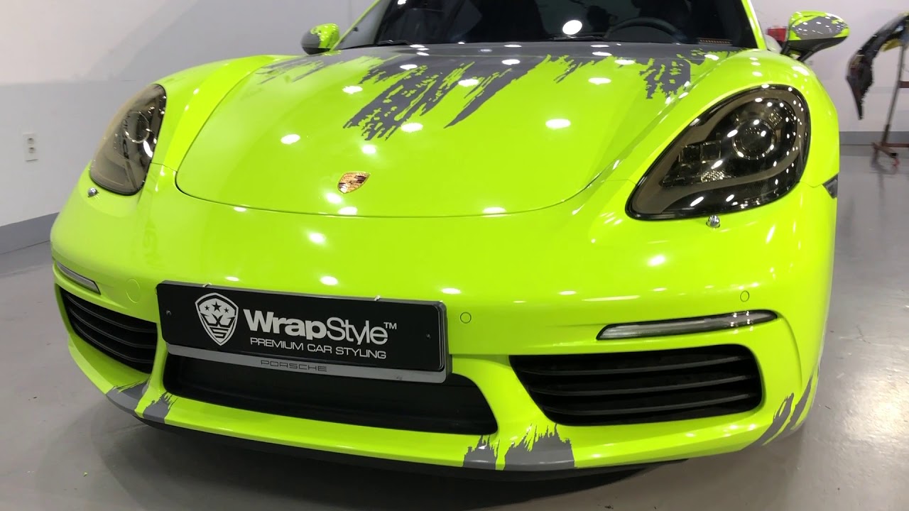[랩스타일코리아] 포르쉐 718 카이맨 커스텀 디자인랩핑 - WrapStyle Korea Porsche 718 Cayman ...