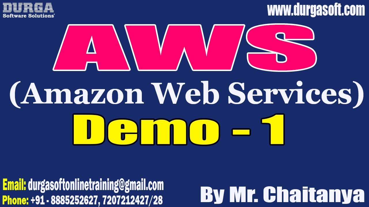 AWS (Amazon Web Services) tutorials || Demo - 1 || by Mr. Chaitanya On ...
