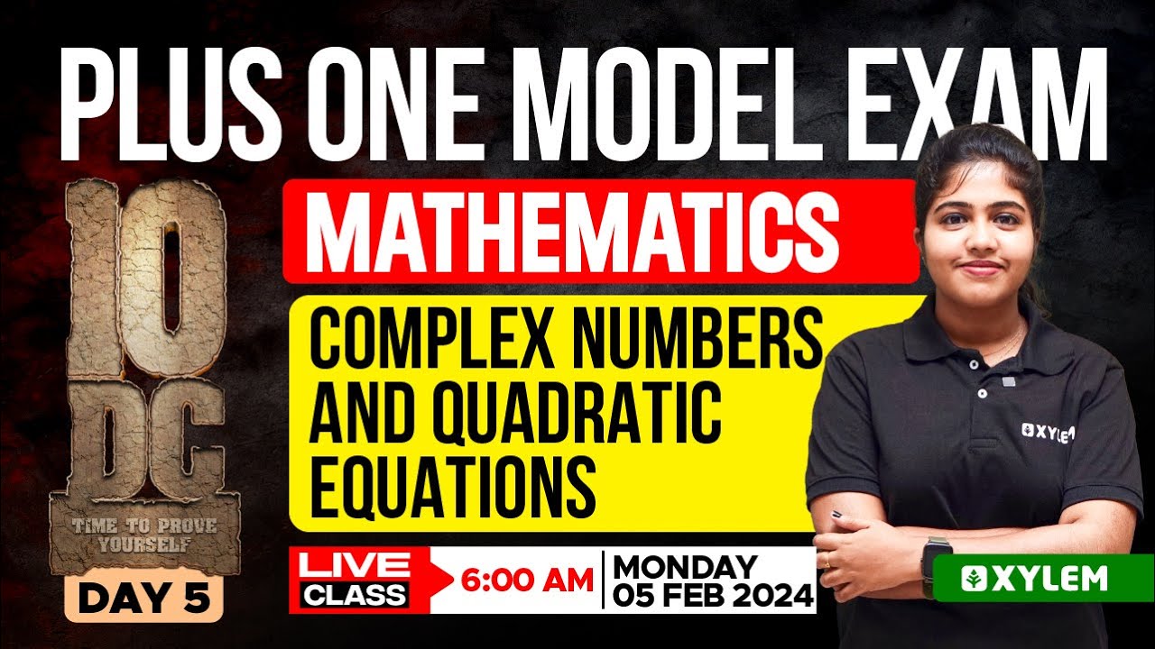 Plus One - Model Exam - Maths - Day 5 | Xylem Plus One - YouTube