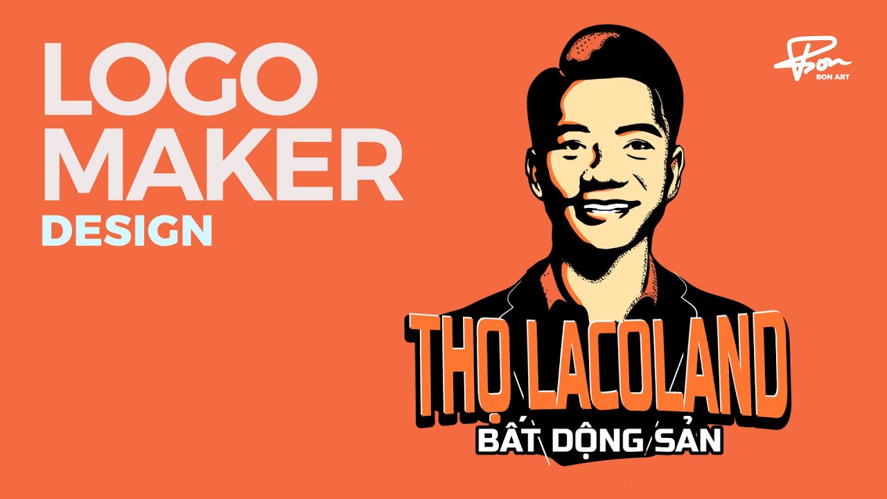 Thiết Kế Logo Chân Dung Logo Maker Photoshop Illustrator Bonart Youtube