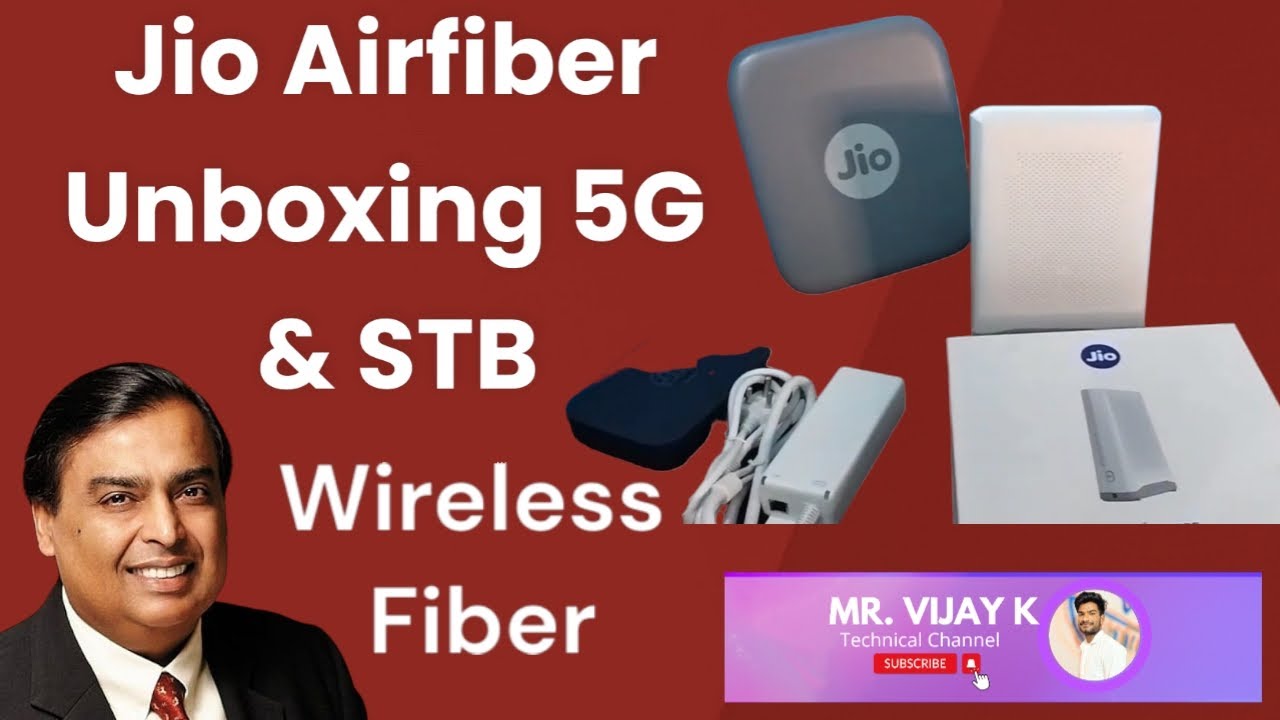 Jio Air fiber Unboxing Review || jio air fiber+STB 5g plans || jio ...