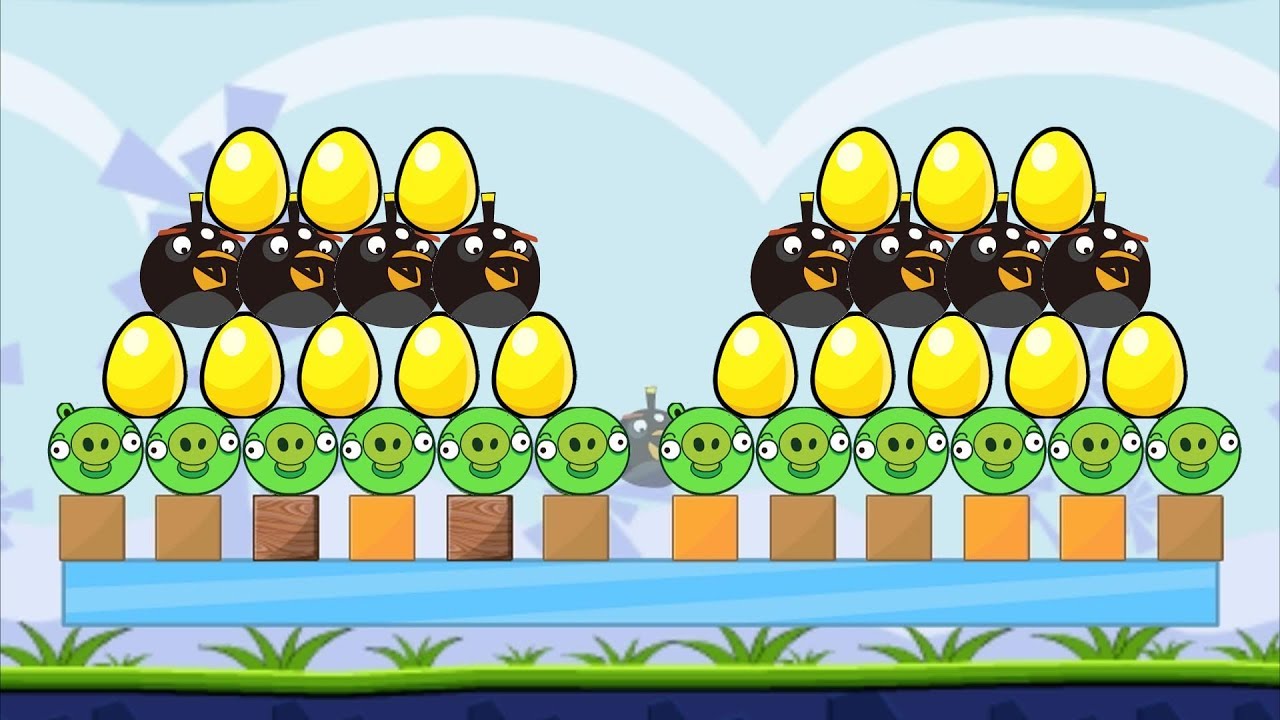 Angry Birds Bomb BOMBER SAVE GOLDEN EGG AFTER KICKING ALL BAD PIGS ...