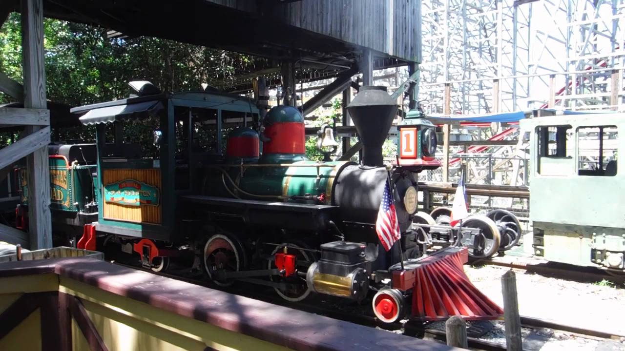 1901 36 Guage Steam Locomotive Six Flags - YouTube