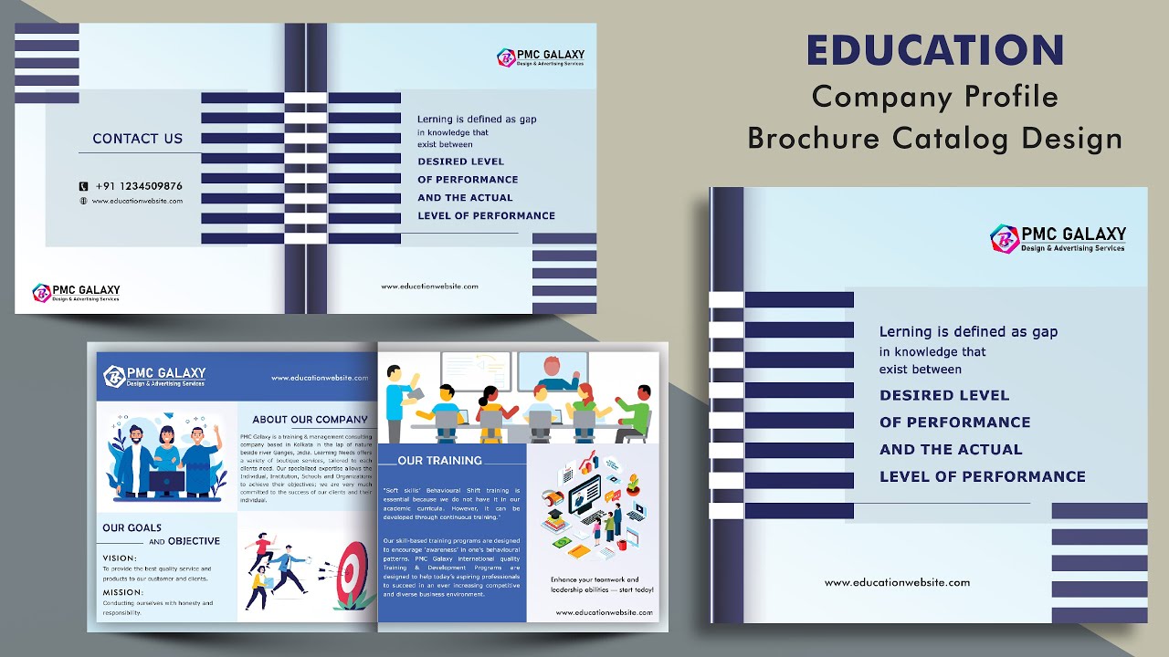 Company Profile Catalog Design For Education Company | Brochure Design ...