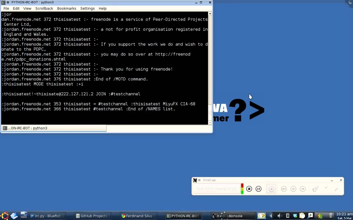 Python IRC Bot - YouTube