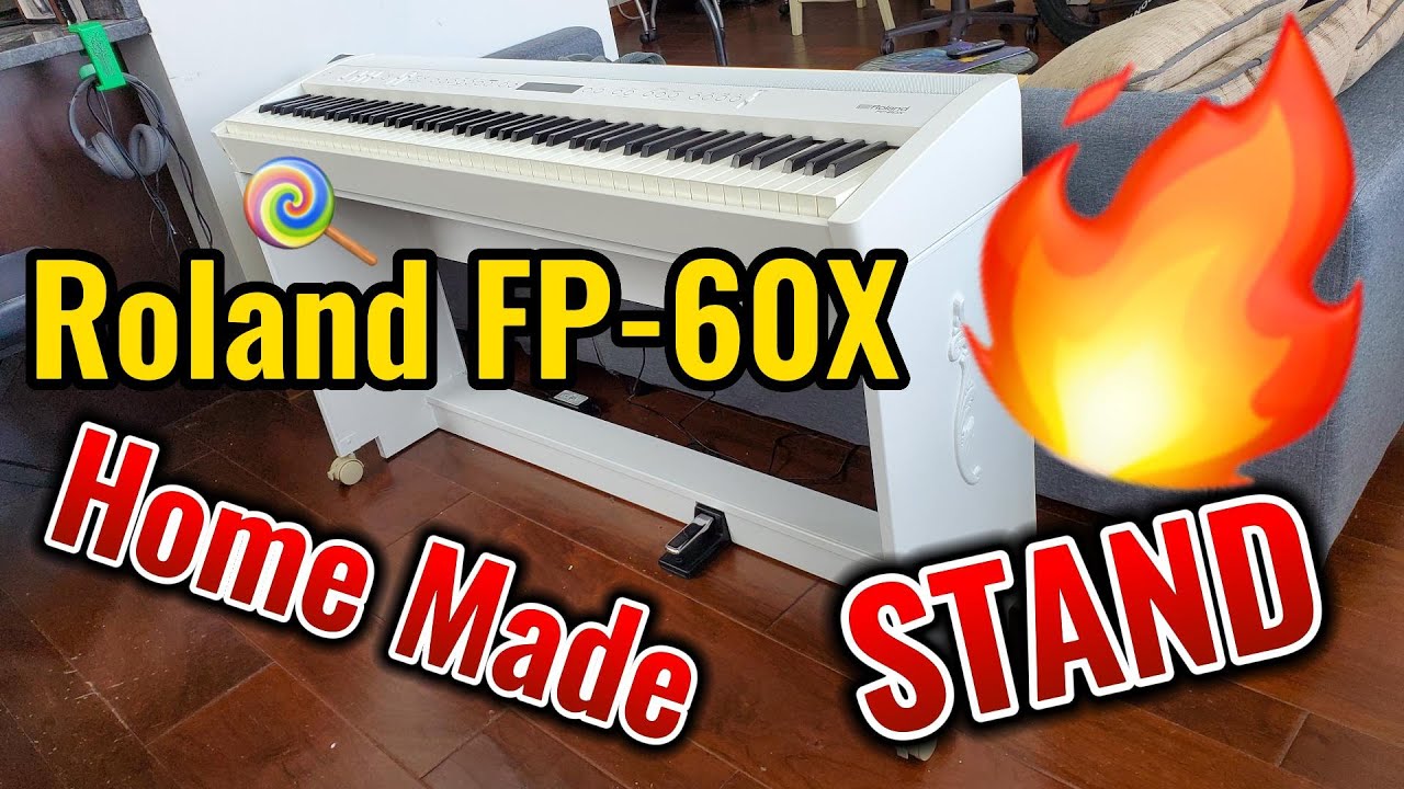 Roland FP 60X Home made Stand - YouTube