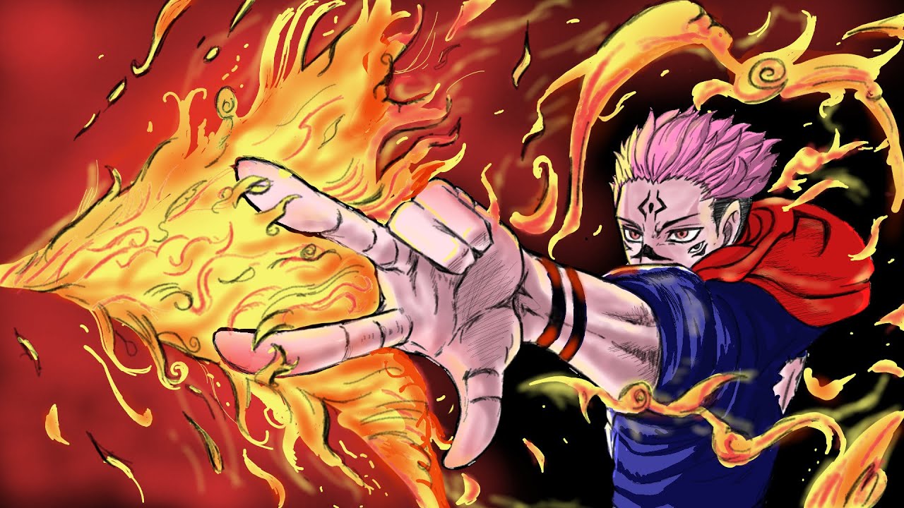 Sukuna Fuga Jujutsu Kaisen JJK Draw - YouTube