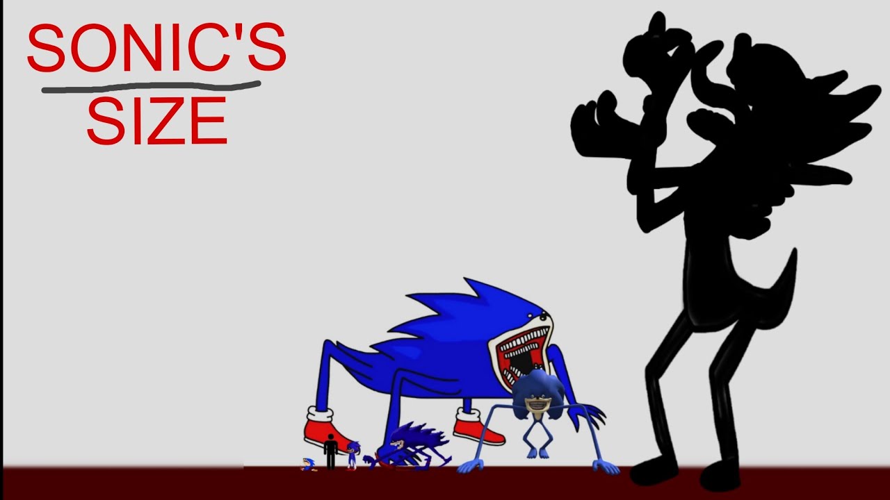 Shin Sonic Tapes | Monsters Sonic's Size Comparison - YouTube