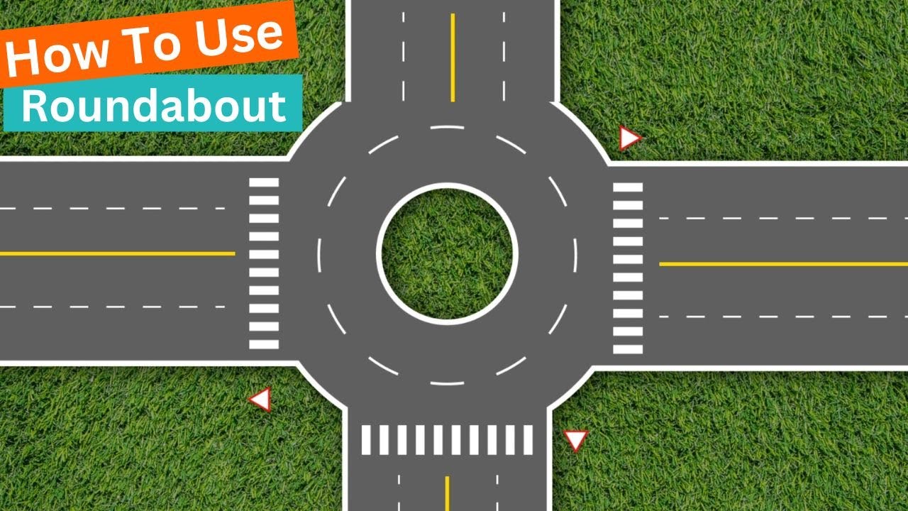 Learn How to Drive in a Roundabout | Traffic Circle Demonstration | The ...