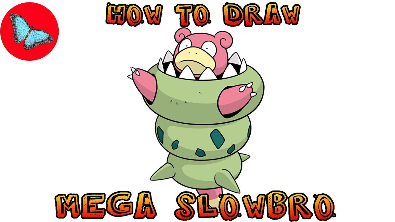 How To Draw Pokemon - Mega Slowbro | Drawing Animals - YouTube