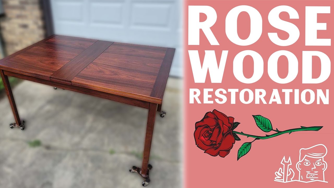 The ONLY Rosewood Table RESTORATION on YOUTUBE! - YouTube