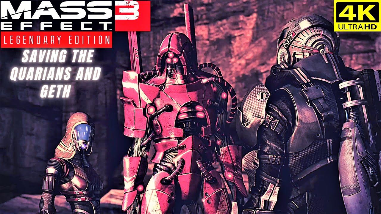 Mass Effect 3 Legendary: Saving The Geth and Quarians (Peace Outcome ...