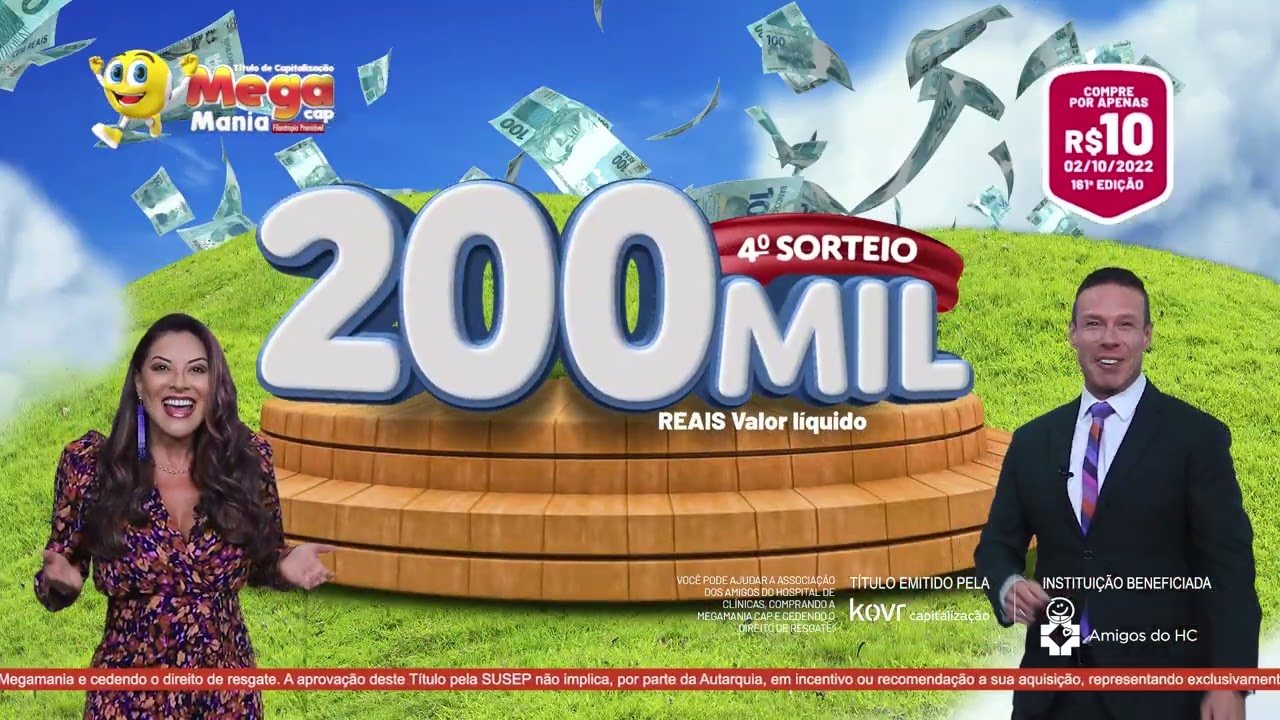 Megamania Cap :: 02/10/2022 :: Título de Capitalização :: Filantropia ...
