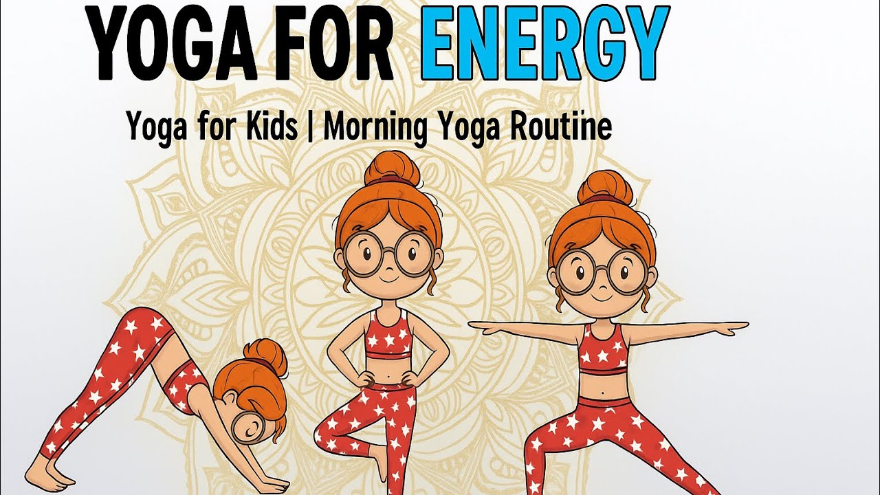 Yoga for Energy | Yoga for Kids | Morning Yoga Routine🧘‍♀️ - YouTube