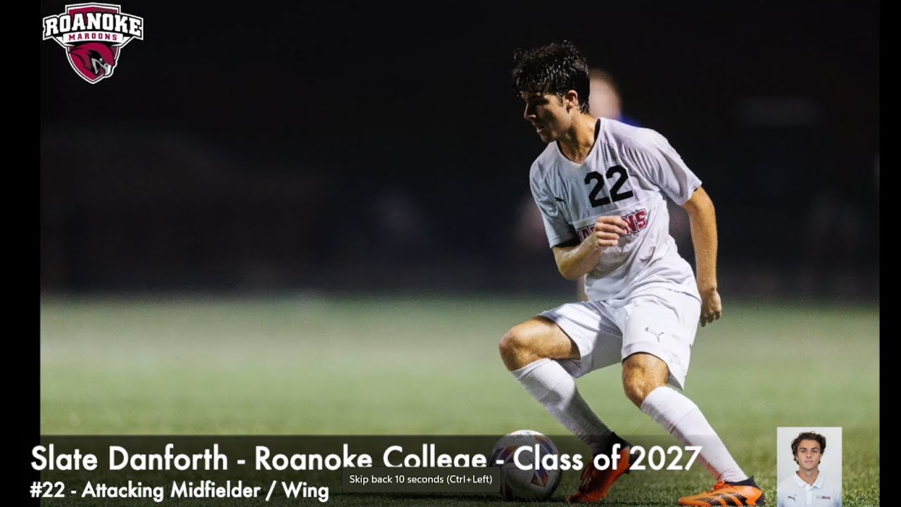 Slate Danforth Roanoke College Soccer Highlights 2023-2024 - YouTube