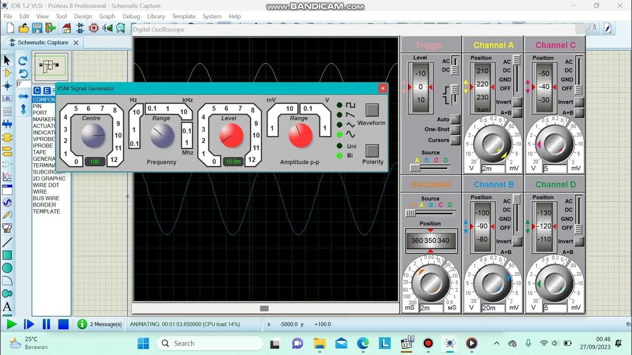 Rangkaian Penguat Tidak Membalik Non Inverting Amplifier Youtube