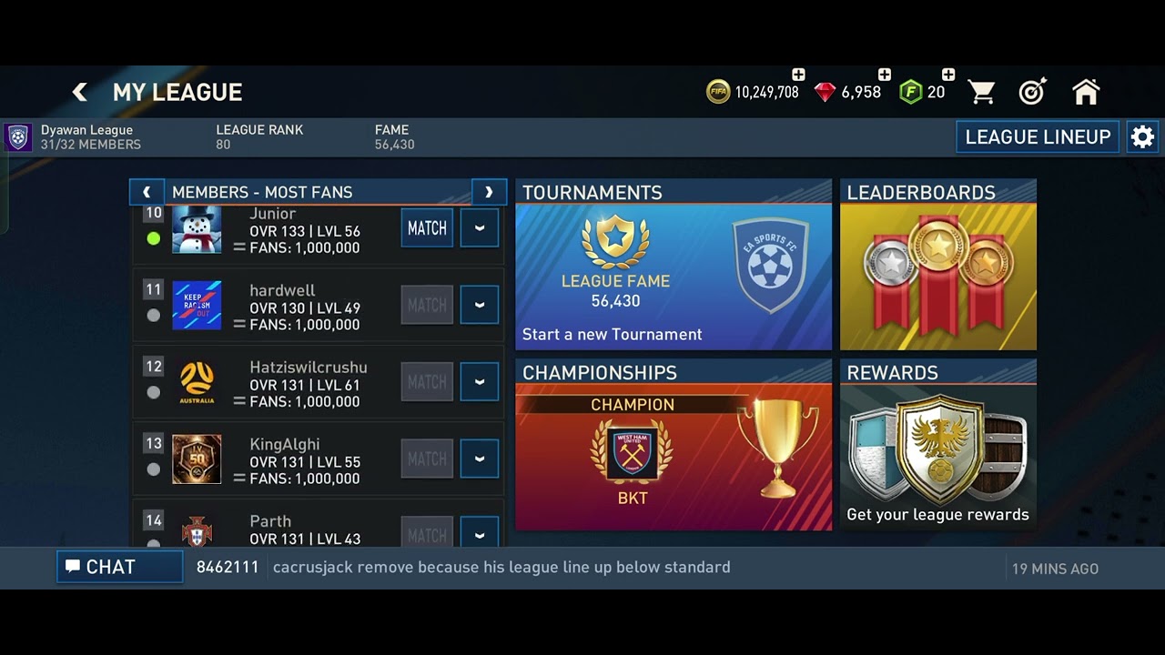 How to set league line up fifa mobile 22 - YouTube