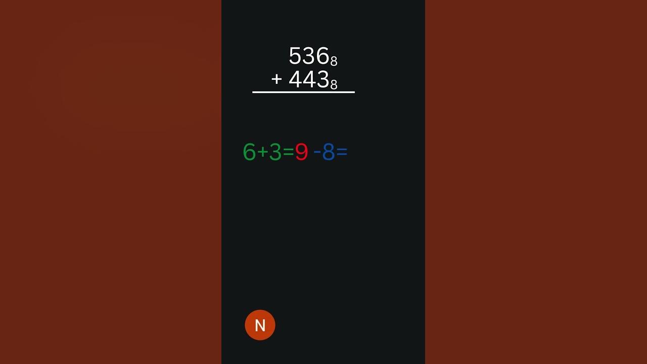 Addition and Subtraction of Binary, Octal and Hexadecimal Number - YouTube