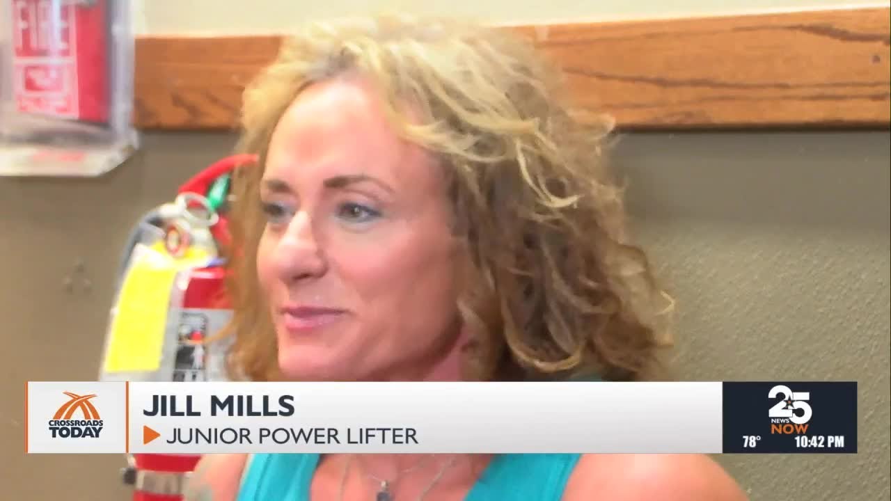 Jill Mills honored at local power lift meet - YouTube