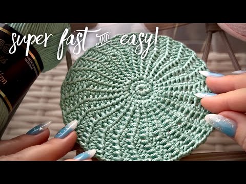 ВЯЖУ 100 в ДЕНЬ! 🧚🏻 ЛЕГКО и БЫСТРО! ПОДСТАВКА КРЮЧКОМ! TUNISIAN CROCHET