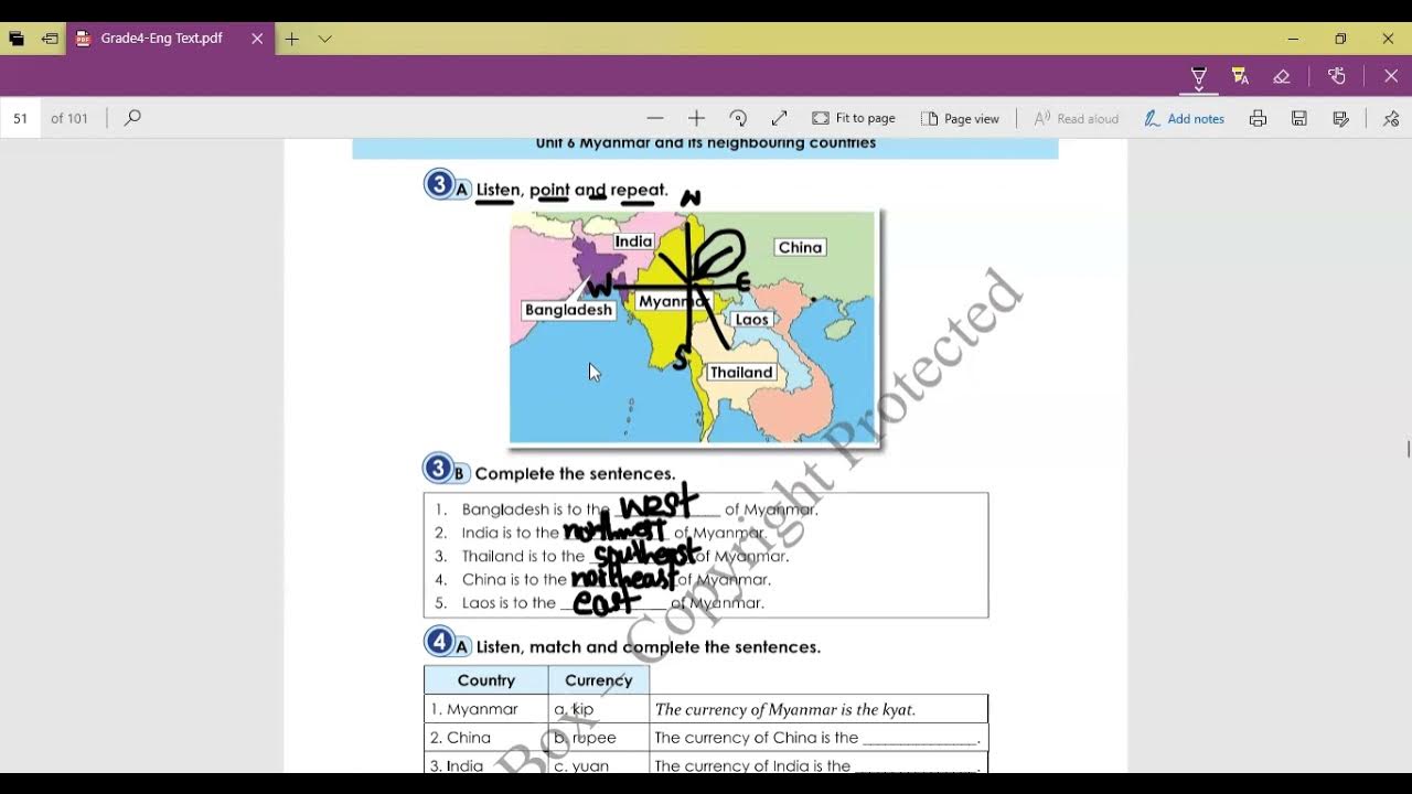 Grade(4) English Unit(6) Lesson (1) 3A, 3B , 4A, 4B - YouTube
