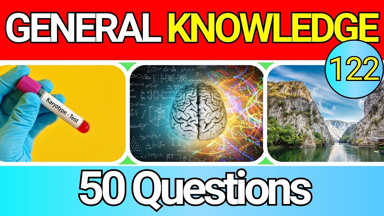 Educational General Knowledge Quiz Trivia 122 📚💡| Can You Answer All 50 ...