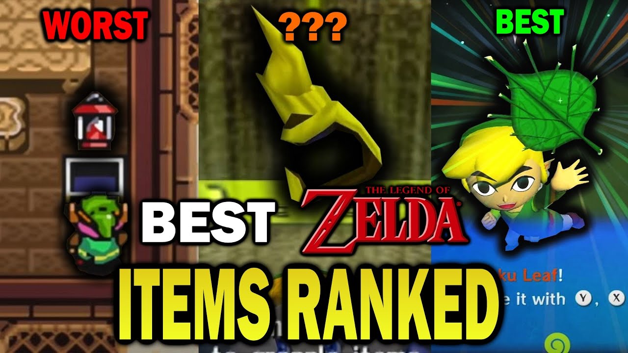 RANKING The BEST ITEM In EVERY ZELDA GAME From WORST TO BEST - YouTube