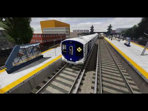 PTA Callaghan & Madison lines R211A N Express train to 53rd Street from Ridgeworth Island (Pt 1 ...