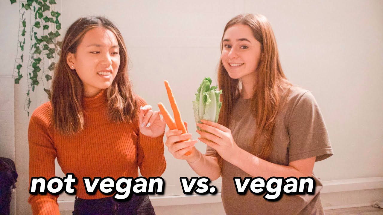 TURNING MY BEST FRIEND VEGAN FOR A DAY - YouTube