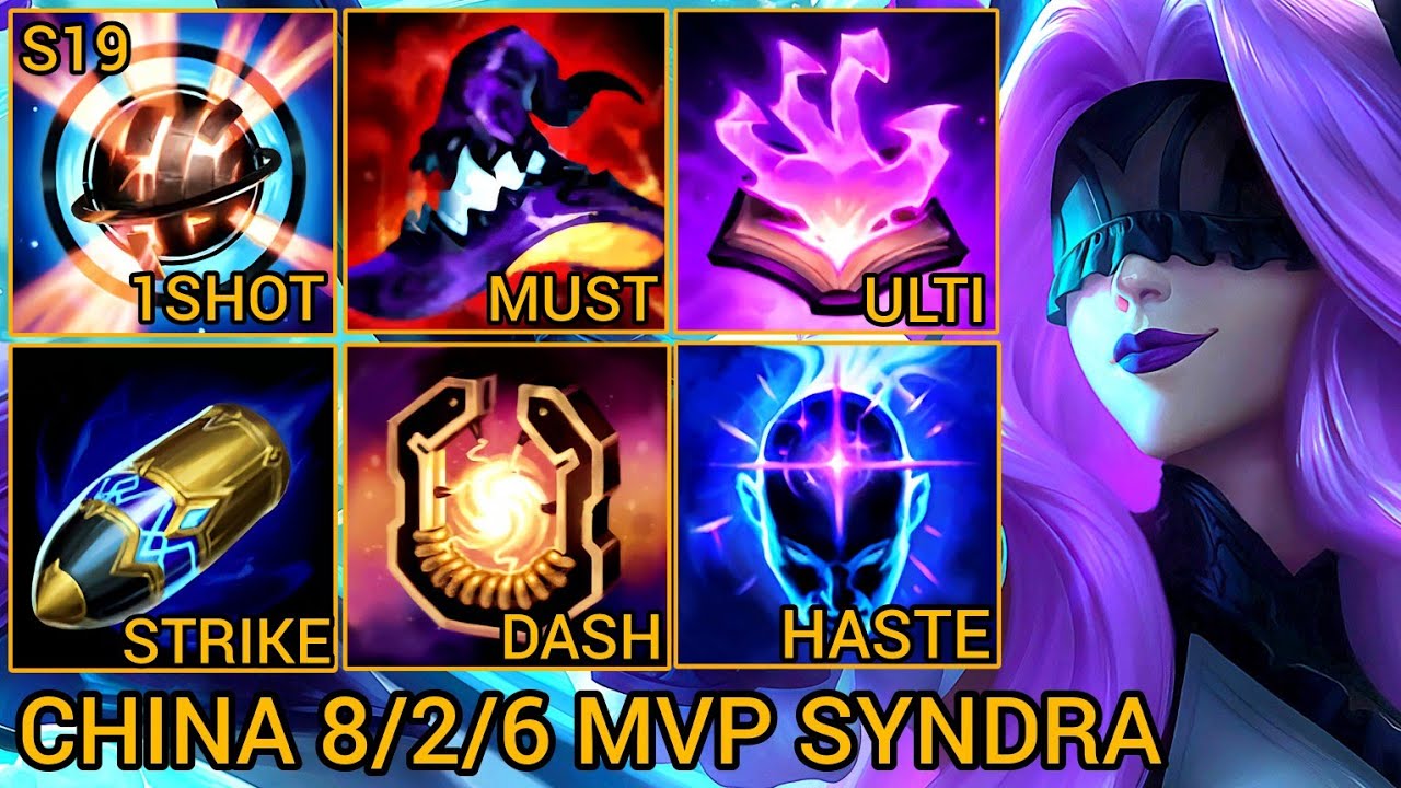 Sovereign Syndra MVP Mid Lane 8/2/6 - China Wild Rift New Build & Runes ...