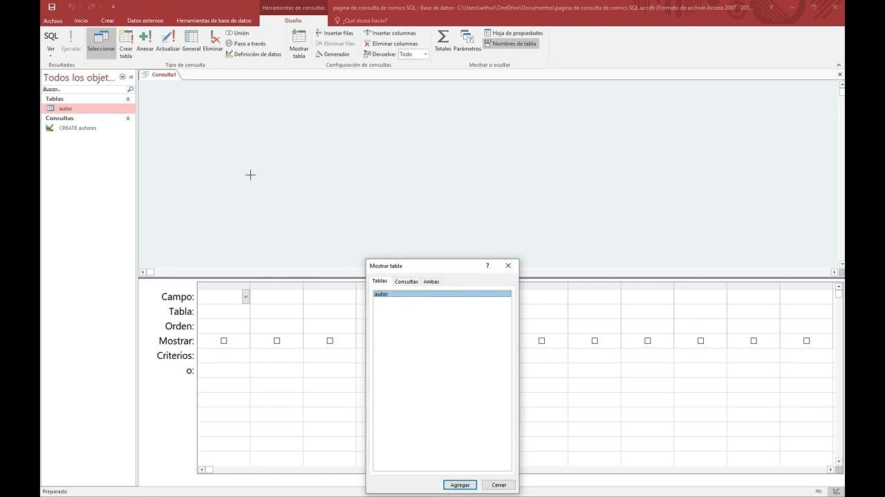 COMO CREAR UNA BASE DE DATOS EN SQL EN ACCESS - YouTube
