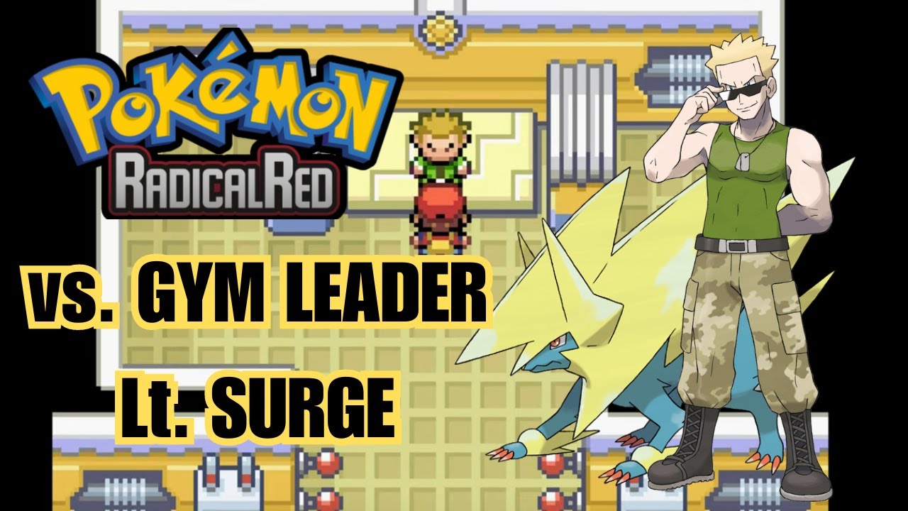 Pokemon Radical Red 4.0: Gym Leader Lt. Surge - YouTube