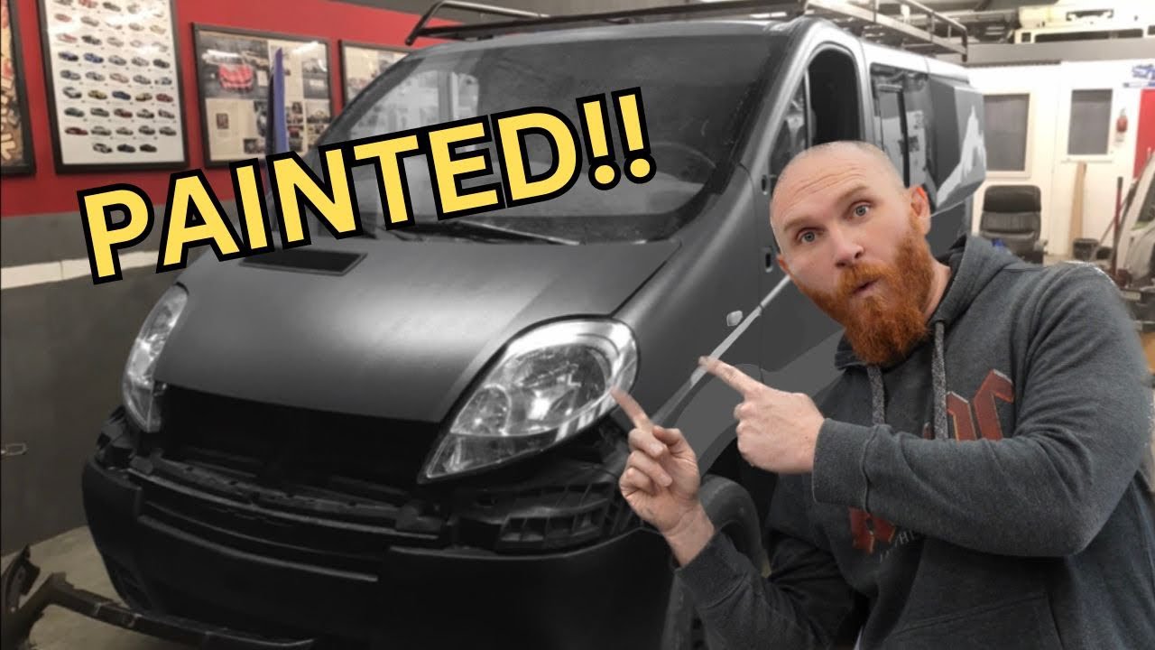 Painting my van with Upol raptor. Trafic Campervan conversion | pt6 ...
