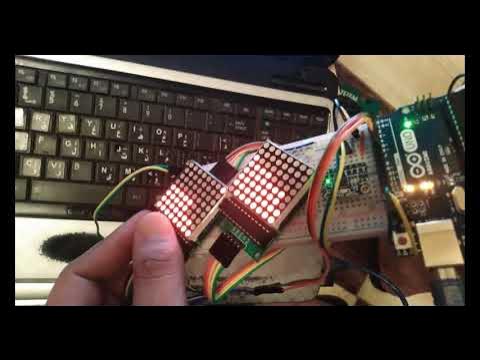 Arduino Hourglass with Led Matrix 8×8 With MAX7219 Module and IMU gyro #arduino #arduinoproject ...