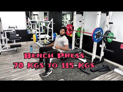 Bench Press 70 Kgs to 115 Kgs / Revive Fitness Studio - YouTube