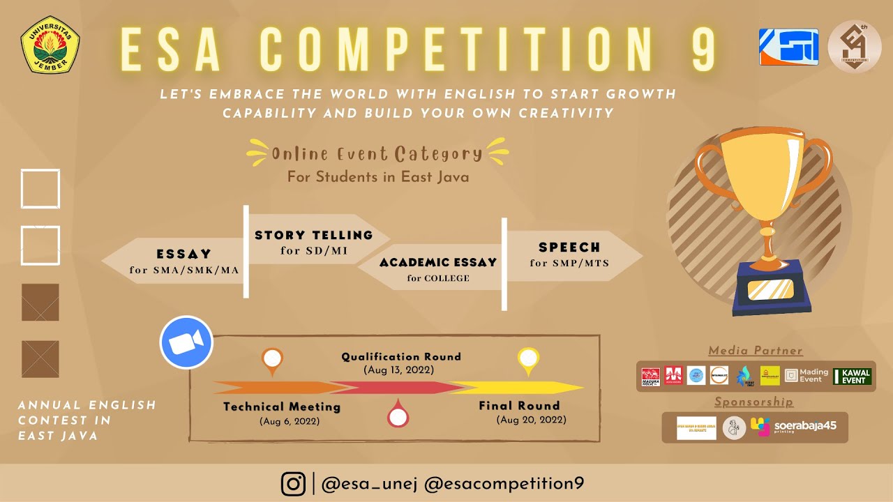 Announcement Qualification Round ESA Competition 9th - YouTube
