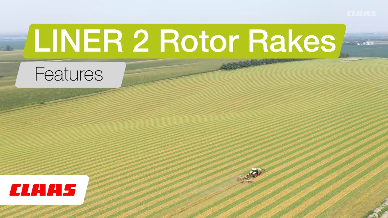 CLAAS LINER Two Rotor Rakes | Features - YouTube