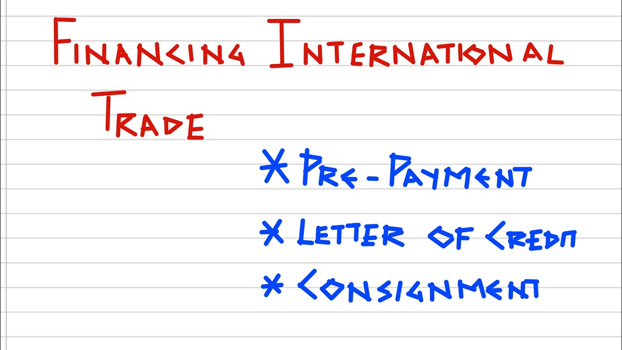 International Finance | Part 1| Financing International Trade| Supplier ...