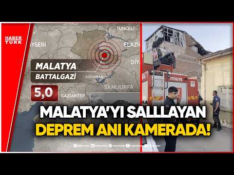 Deprem Anından Görüntüler! Malatya'da 5 Büyüklüğünde Deprem!