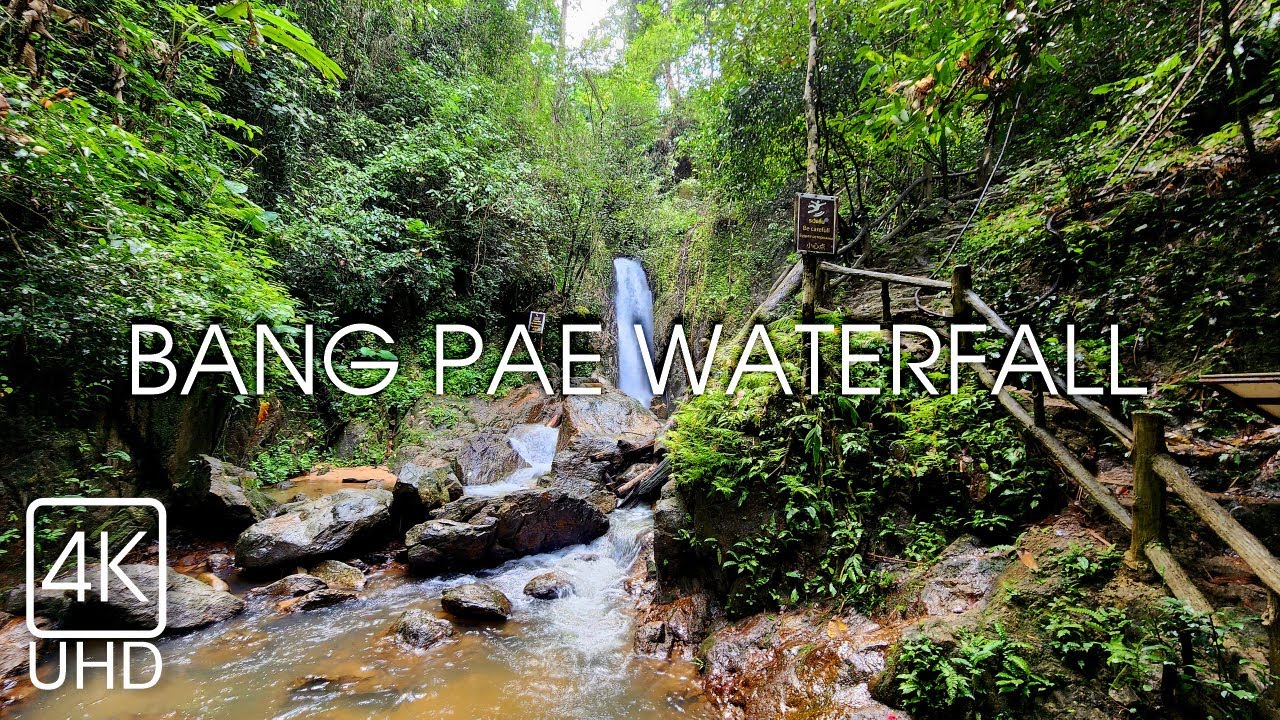 [4K] Walk to the largest waterfall in Phuket | Bang Pae waterfall | 4K ...