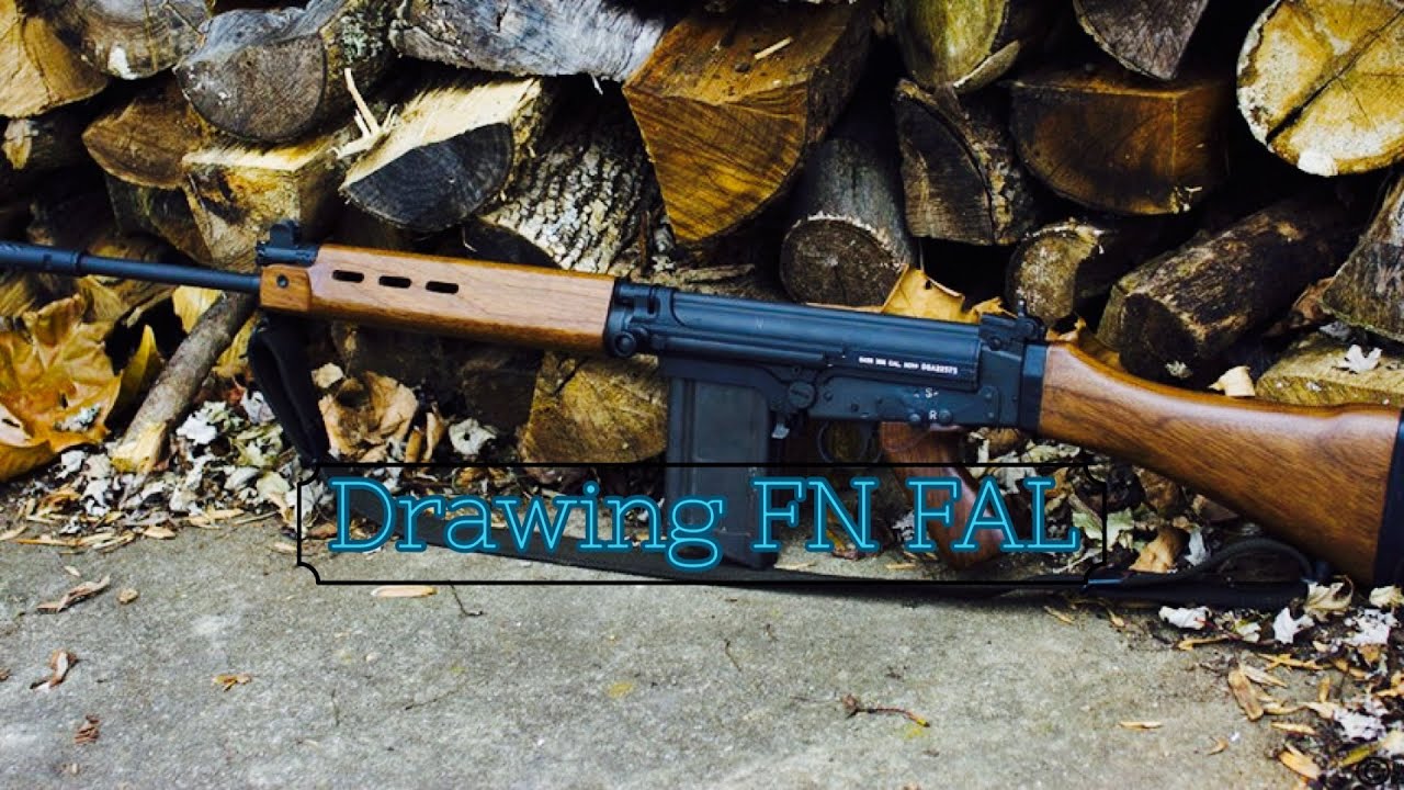 Drawing FN FAL - YouTube