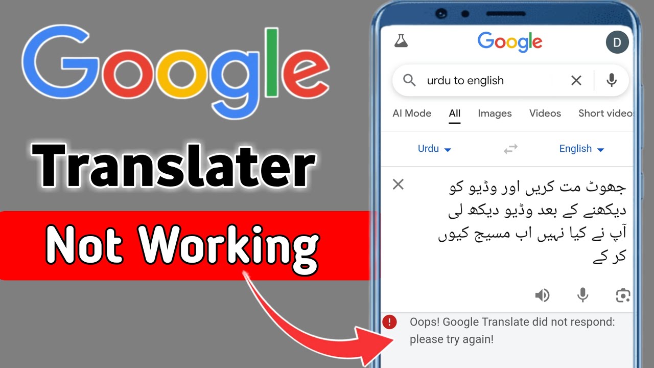 google translate not working in chrome||oops Google Translate did not ...