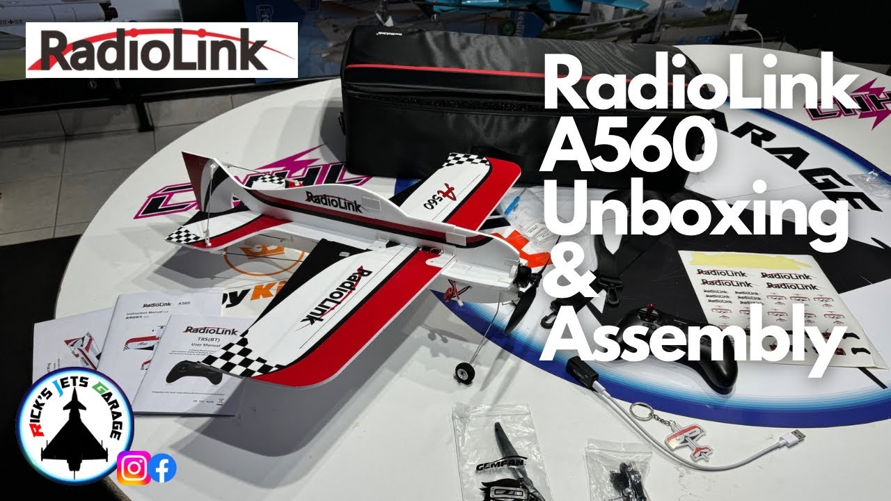 RadioLink A560 RTF 4CH RC Gyro 3D Airplane - Unboxing and Assembly [4K ...