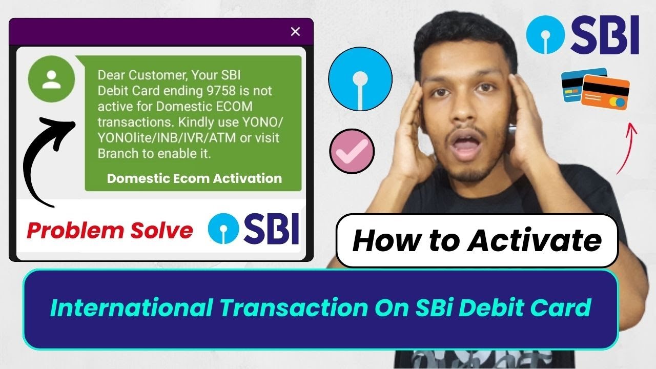 How to activate international transaction on sbi debit card | sbi ...