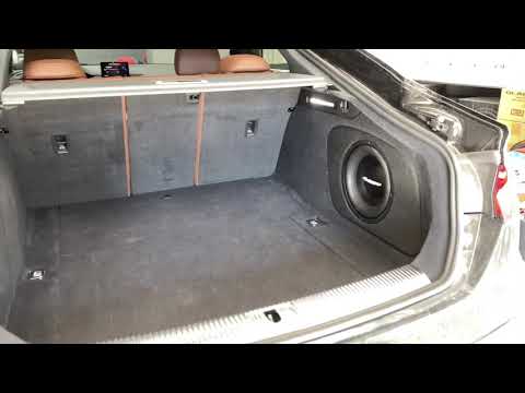 AUDI A5 & GLADEN RS-X 10 SLIM & CUSTOM SUBWOOFER BOX