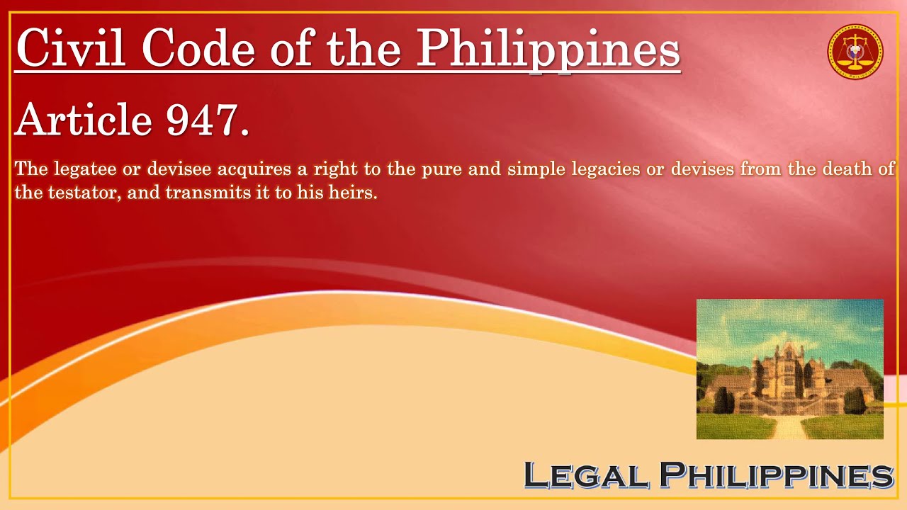When Legatee Or Devisee Acquires Right To Pure & Simple Legacies Or ...
